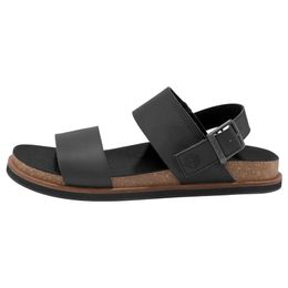 Timberland Herren Outdoorsandale "Amalfi Vibes 2Band Sandal", Gr. 44, schwarz, Leder, Schuhe