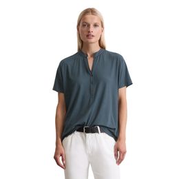 Marc O'Polo MARC O'POLO Damen T-Shirt "aus LENZING ECOVERO ", blau, Gr. XS, unifarben, Obermaterial: 94% Viskose, 6% Elasthan, Shirts