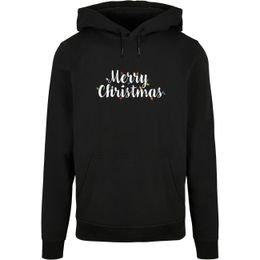 Merchcode Herren Kapuzensweatshirt "Merchcode Herren Ladies Merry Christmas Lights Box Tee"schwarz, Gr. 4XL, bedruckt, 50% Baumwolle, 50% Polyester,