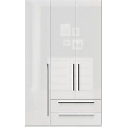 Kleiderschrank OTTO HOME, B:137cm H:224cm T:56cm, wei&szlig;, Holzwerkstoff, Jugendzimmer, Schr&auml;nke, "Piano, UV lackiert, hochgl&auml;nzend in beige oder wei&szlig;,