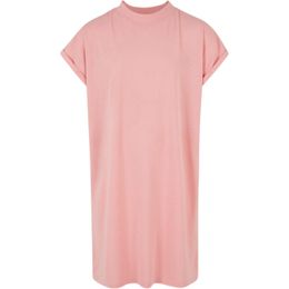 Urban Classics M&auml;dchen Shirtkleid "Urban Classics Damen Girls Turtle Extended Shoulder Dress"lemonadepink, Gr. 122, unifarben, 100% Baumwolle, Kleider