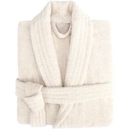 Damenbademantel HAMMETEX, L:100cmbeige, Baumwolle, Hausm&auml;ntel, "Ren, 100% Baumwolle", 380 g/m&sup2; Frottee Bademantel mit Taschen &ndash; Saugf&auml;hig & Weich