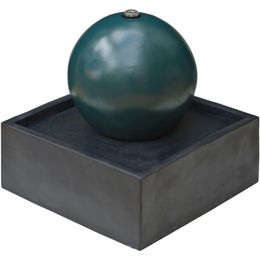 AcquaArte Gartenbrunnen "STENI", blau, Wasserspiele, Wasserspiel mit LED Kugel : 33 cm, BxTxH: 50x50x53 cm