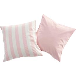 Kissenbezug OTTO HOME, B:40cm L:40cm, rosa, Renforc&eacute;, Obermaterial: 100% Baumwolle, Kissenbez&uuml;ge, "Greta", Kissenh&uuml;lle mit Wendeoptik, OEKO-TEX und