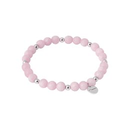 Tamaris Damen Armband "Schmuck Geschenk Edelstahl Armkette", 18cm, Edelstahlsilberfarben, rosa, rosa, Edelstahl, Armb&auml;nder, mit verschiedenen