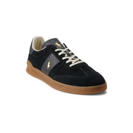Polo Ralph Lauren Sneaker 'HRT AERA' Herren Gr&ouml;&szlig;e 38 gold / schwarz Sommerschuhe