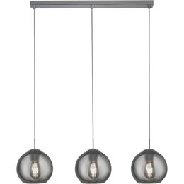 Searchlight H&auml;ngeleuchte "Balls 3Lt Bar Pendant", 3, H: 20cm, 1 Stk.chrom und rauchglas, Wohnzimmer, Leuchten
