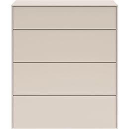 Kommode, B:82cm H:97cm T:42cm, beige, SET ONE BY Musterring, Holzwerkstoff, Schlafzimmer, Sideboards, "Riverside", Grifflos mit Push to Open