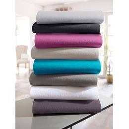 Spannbettlaken OTTO HOME, B:140cm L:200cm, grau, Jersey (110 g/m&sup2;), Obermaterial: 100% Baumwolle, Bettlaken, "BLACKBERRY in BASIC und PREMIUM