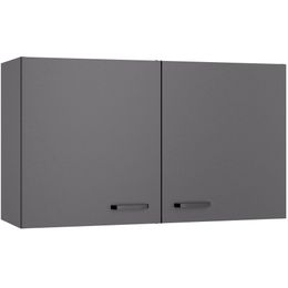 H&auml;ngeschrank Optifit, B:100cm H:57,6cm T:34,6cmanthrazit matt, anthrazit matt, Holzwerkstoff, K&uuml;che, Schr&auml;nke, "OPTImulti", Breite 100 cm, mit 2