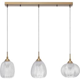 NOVA LUCE H&auml;ngeleuchten "VARIO", 3, &Oslash; 18cm H: 120cm, 1 Stk., gold, Esszimmer, Leuchten, Ohne Beleuchtung