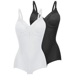 Felina Damen Body "2er Pack Body ohne B&uuml;gel Weftloc", Gr. 110, bunt, Obermaterial: 65% Polyamid PA. 35% Elasthan EL., Bodys