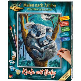 Schipper Kinder Malen nach Zahlen "Meisterklasse Klassikere - Koala mit Baby", bunt, B:25cm H:31cm, Malvorlagen, Made in Germany
