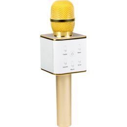 Technaxx Mikrofon "BT-X31", B:7,3cm H:7,3cm L:25cm, gold, Mikrofone
