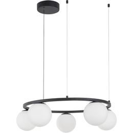 NOVA LUCE LED-H&auml;ngeleuchte "JOLINE", 5, &Oslash; 50cm H: 155cm, 1 Stk., schwarz, Leuchten