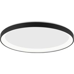 NOVA LUCE LED Deckenleuchte "PERTINO", 1, &Oslash; 48cm, 1 Stk., schwarz, Wohnzimmer, Leuchten