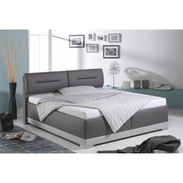 Polsterbett Maintal, B:172cm L:212cm, braun, Ausf. 2-5 Matratzenbezug aus 100% Polyester, Betten, mit verstellbaren Kopfteil-Elementen