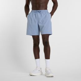 New Balance Herren Laufshorts "SPORT ESSENTIAL SHORT 7"dusk shower (485), Gr. XXL, Stoff, Obermaterial: 100% Polyester, Hosen, mit