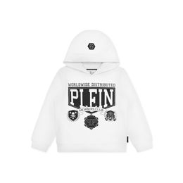 Philipp Plein Jungen Sweatshirt "College"01, wei&szlig;, Gr. 6, Obermaterial: 95% Baumwolle, 5% Elasthan, Sweatshirts