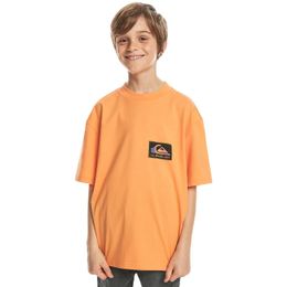 Quiksilver Jungen T-Shirt "Back Flash", orange, Gr. 8, 100% Baumwolle, Shirts