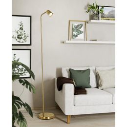 Eglo Stehlampe "RIGOMAGNO Stehlampe - Stahl - GU10 - 1X5W - IP20", 1, H: 151cm, 1 Stk.messing, geb&uuml;rstet, Wohnzimmer, Leuchten, Standleuchte,