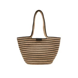 Marc O'Polo MARC O'POLO Damen Shopper "aus Jute-Baumwoll-Mix", schwarz, Obermaterial: 50% Baumwolle, 50% Jute, unifarben, Taschen
