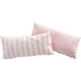 Kissenbezug OTTO HOME, B:80cm L:40cm, rosa, Renforc&eacute;, Obermaterial: 100% Baumwolle, Kissenbez&uuml;ge, "Greta", Kissenh&uuml;lle mit Wendeoptik, OEKO-TEX und