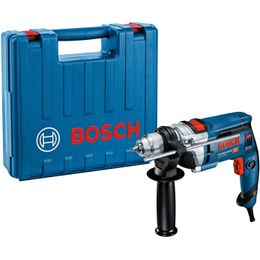 Schlagbohrmaschine "&raquo;GSB 16 RE&laquo;"blau, Bosch Professional, Bohrmaschinen, 750 W, mit Tiefenanschlag und Handwerkerkoffer
