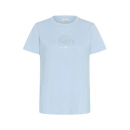 Kaffe T-Shirt 'KAJean' Damen Gr&ouml;&szlig;e XS himmelblau / silber