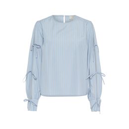Kaffe Bluse 'KALevia' Damen Gr&ouml;&szlig;e XXXL kitt / hellblau / wei&szlig;