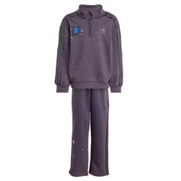 adidas originals Jogginganzug 'Adidas x Minecraft' Jungen Gr&ouml;&szlig;e 122 blau / dunkellila / hellpink / schwarz
