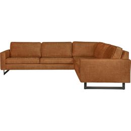 Ecksofa Home Affaire, B:290cm H:85cm T:250cmbrick rot, 100% Polyester, Wohnzimmer, Sofas, "Pinto, XXL, 250/290 cm, langer Schenkel, Ottomane", Cord,