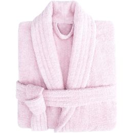 Damenbademantel HAMMETEX, L:100cmrosa, Baumwolle, Hausm&auml;ntel, "Ren, 100% Baumwolle", 380 g/m&sup2; Frottee Bademantel mit Taschen &ndash; Saugf&auml;hig & Weich