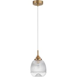 NOVA LUCE H&auml;ngeleuchten "MOND", 1, &Oslash; 15cm H: 120cm, 1 Stk., gold, Esszimmer, Leuchten, Ohne Beleuchtung