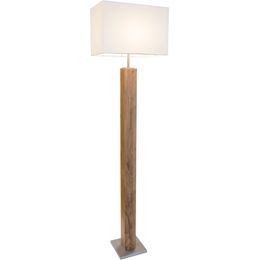 NOWA Stehlampe "GUMP", 1 Stk., braun, Wohnzimmer, Leuchten, Stehleuchte, Eiche, Textil, Schlafzimmer, Wohnzimmer, Flur