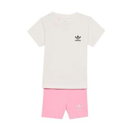 adidas originals Set: T-Shirt und Shorts M&auml;dchen Gr&ouml;&szlig;e 74 altrosa / schwarz / wei&szlig;