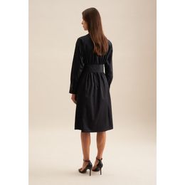 Seidensticker Damen Sommerkleid "Schwarze Rose", schwarz, Gr. 38, unifarben, 100% Baumwolle, Kleider, V-Neck Uni