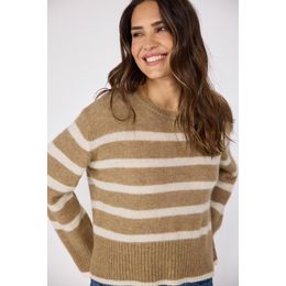 LIEBLINGSST&Uuml;CK LIEBLINGSST&Uuml;CK Damen Strickpullover "TadineEP"635, light camel, Gr. 46, 50% Alpaka, 28% Polyamid, 22% Wolle, Pullover, mit Alpakawolle und Wolle