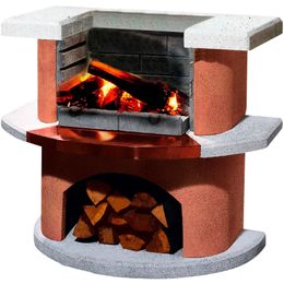 Holzkohlegrill Buschbeck, B:110cm H:93cm T:65cm, orange, Grills, "Grillbar Bologna", BxTxH: 110x65x93 cm
