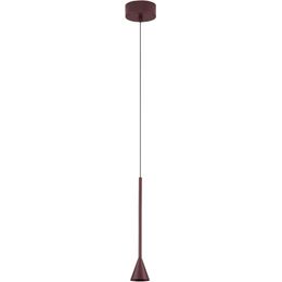 NOVA LUCE LED-H&auml;ngeleuchte "NET", 1, &Oslash; 6cm H: 150cm, 1 Stk., braun, Leuchten
