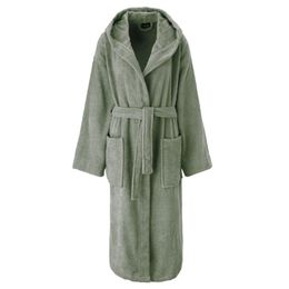 Unisex-Bademantel Bruno Banani, L:120cm, gr&uuml;n, Walkfrottee, Hausm&auml;ntel, "Robby, ideal f&uuml;r Sauna & Spa, Standard, Premium und &Uuml;berl&auml;nge", Damen &