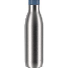 Emsa Isolierflasche "Bludrop Eco", 700ml, silber, Trinkflaschen, 0,7 Liter, auslaufsicher, 24h kalt, 12h warm, sp&uuml;lmaschinengeeignet
