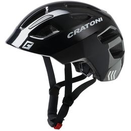 Cratoni Kinderfahrradhelm "MAXSTER", 46/51 Kopfumfang: 46cm - 51cm, schwarz, Helme