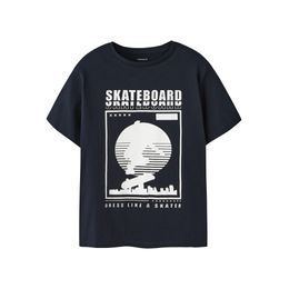 name it Jungen T-Shirt "NKMTHOMAS SS NREG TOP BOX PB"salute, Gr. 146, kontrastfarbene Details, unifarben, Jersey, Obermaterial: 100% Baumwolle, Shirts
