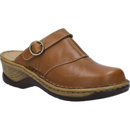 Josef Seibel Damen Clog "Catalonia 83, cognac", Gr. 36, braun, Obermaterial: 100% Rindsleder Leather cow., Schuhe