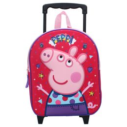 Vadobag Kinder Cityrucksack "Peppa Friends Around Town (3D)", rot, Kunstfaser, bedruckt, Rucks&auml;cke, mit niedlichem Print