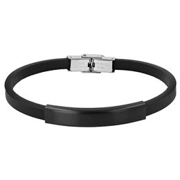 Adelia&acute;s ADELIA ́S Herren Armband "Herren Armband aus Leder 21 cm", 21cm, Lederschwarz, Leder, Armb&auml;nder, Ideal zum Verschenken &ndash; schlicht und stilvoll
