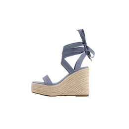 Bershka Sandale Damen Gr&ouml;&szlig;e 39 blue denim
