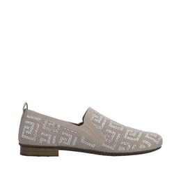 Rieker Classic Flats female size 37 Beige / Silver