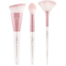 LUVIA COSMETICS Kosmetikpinsel-Set "Highlight and Contour", pink, Kosmetikpinsel, Nurai-Pinselhaar, vegan und hautfreundlich, verliert keine Haare.
